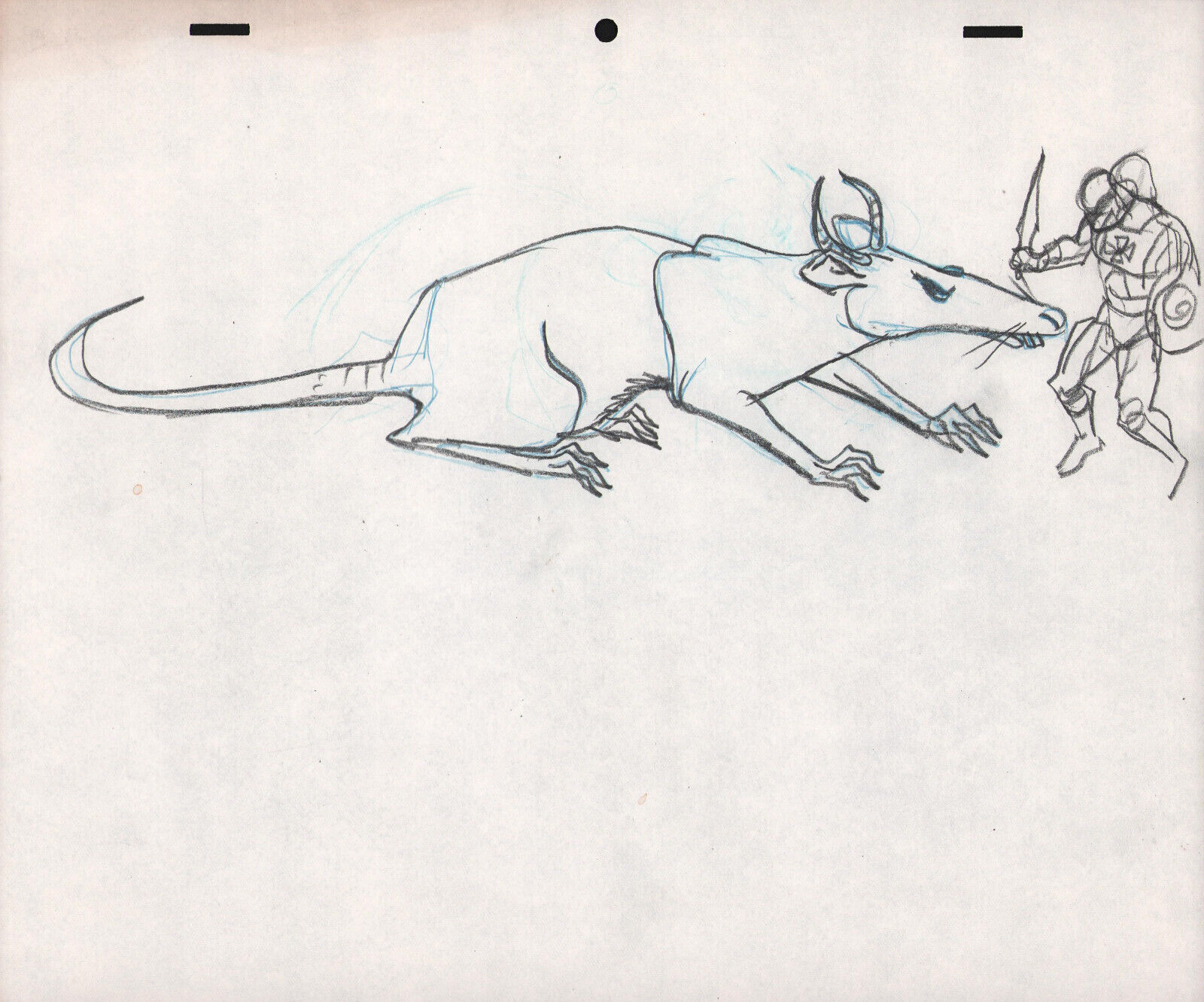 He-Man VS Rat Beast Pencil Animation Art | Comic Collectibles ...