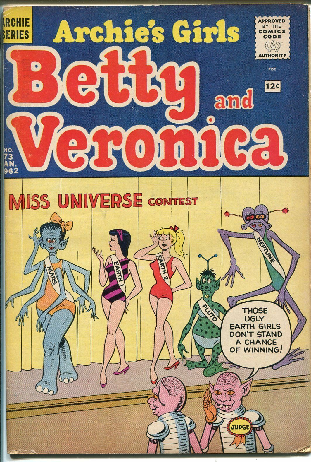 Archie's Girls Betty & Veronica #73 1962-Good Girl Art-Sci-fi cover ...