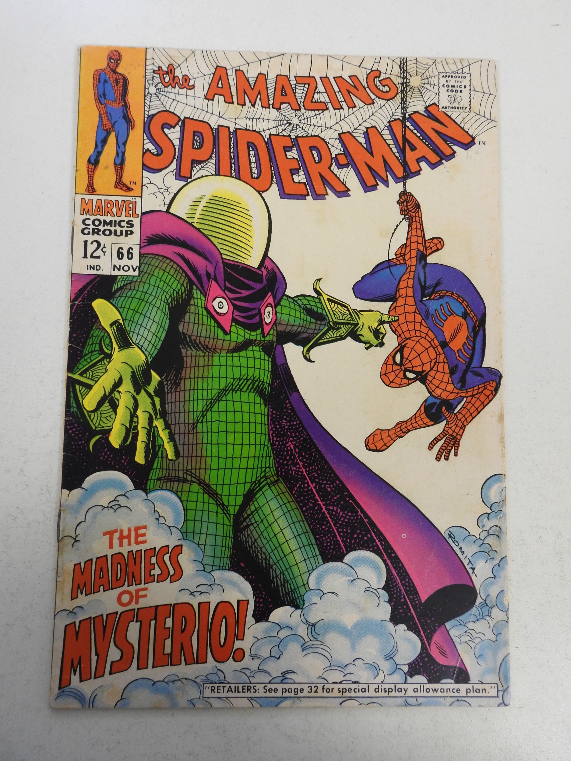 The Amazing Spider-Man #66 (1968) VG+ Condition moisture stains | Comic ...