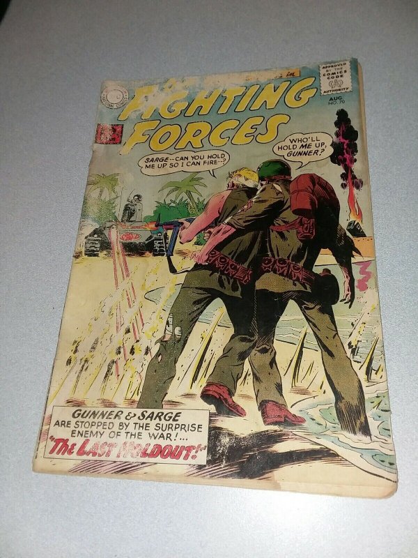 Our Fighting Forces 70 and 72 Dc Comics Early Silver Age Gunner Sarge ...
