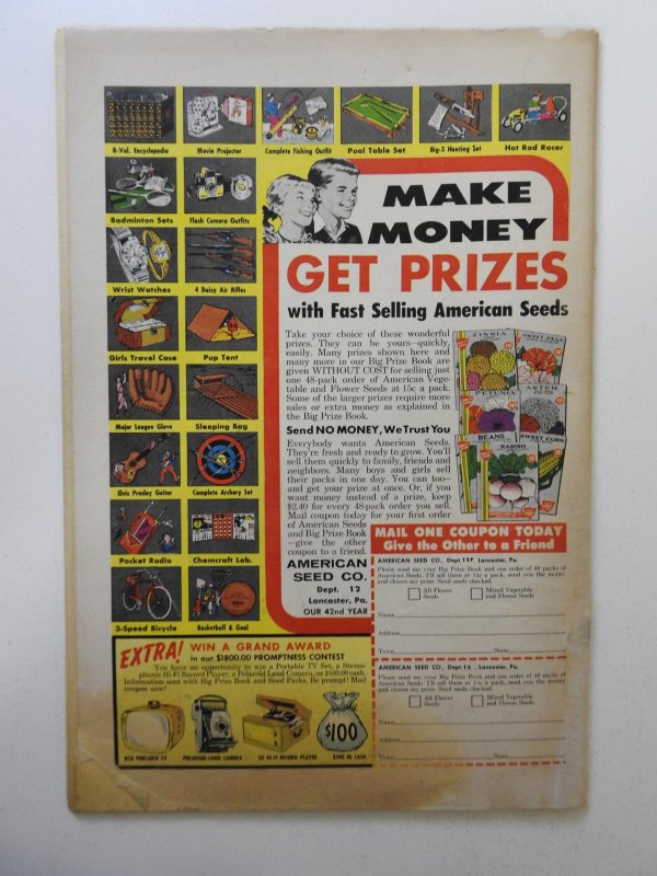 Superman #136 (1960) GD+ Condition! Moisture damage, rust bottom staple ...