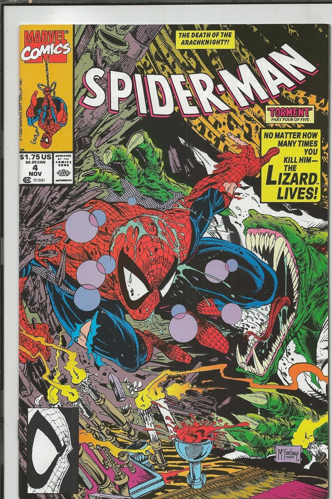 Spider-Man #4 ORIGINAL Vintage 1990 Marvel Comics | Comic Books ...