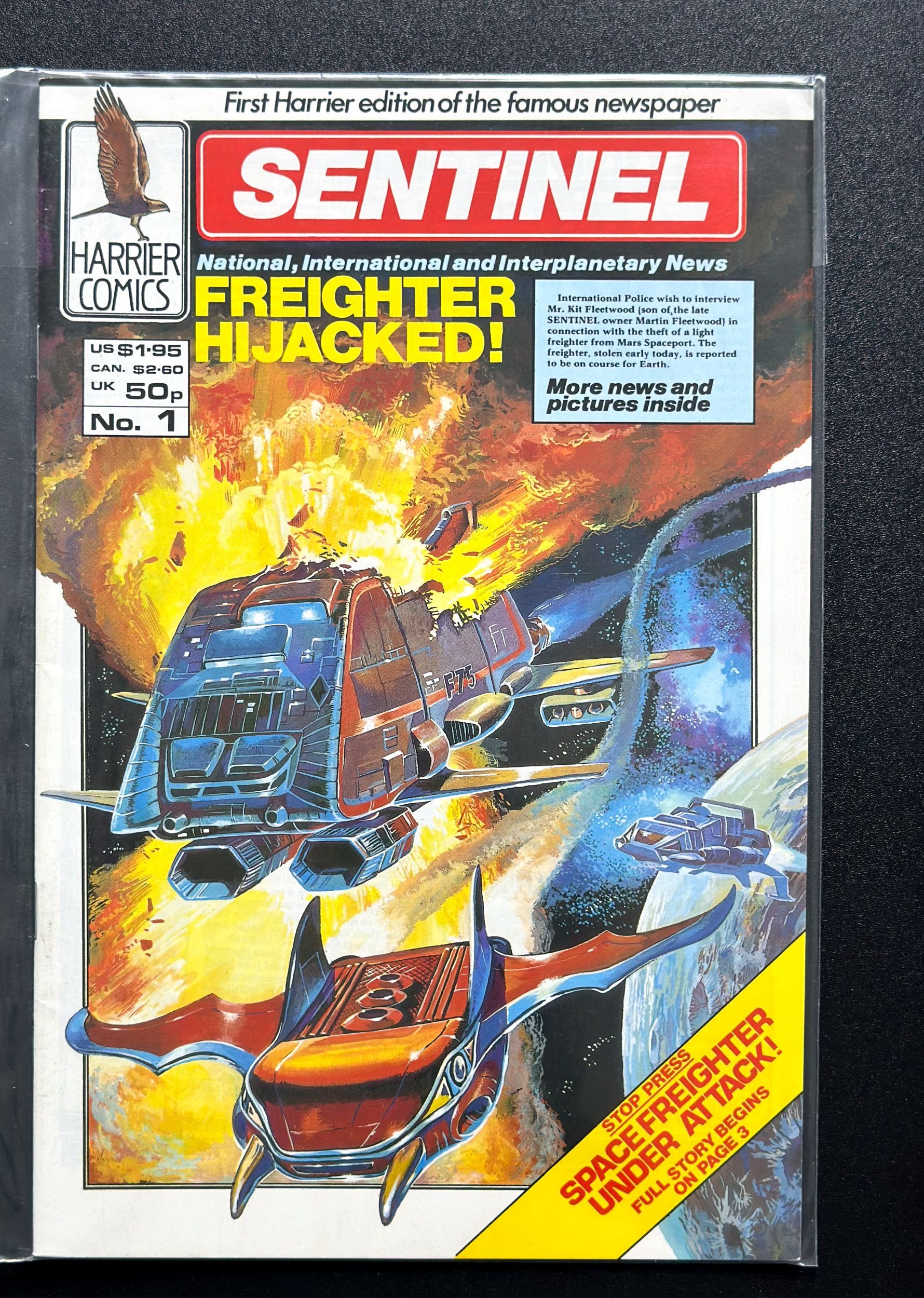 SENTINEL (1981 Series) (HARRIER) #1 Very Good Comics Book | Comic Books ...