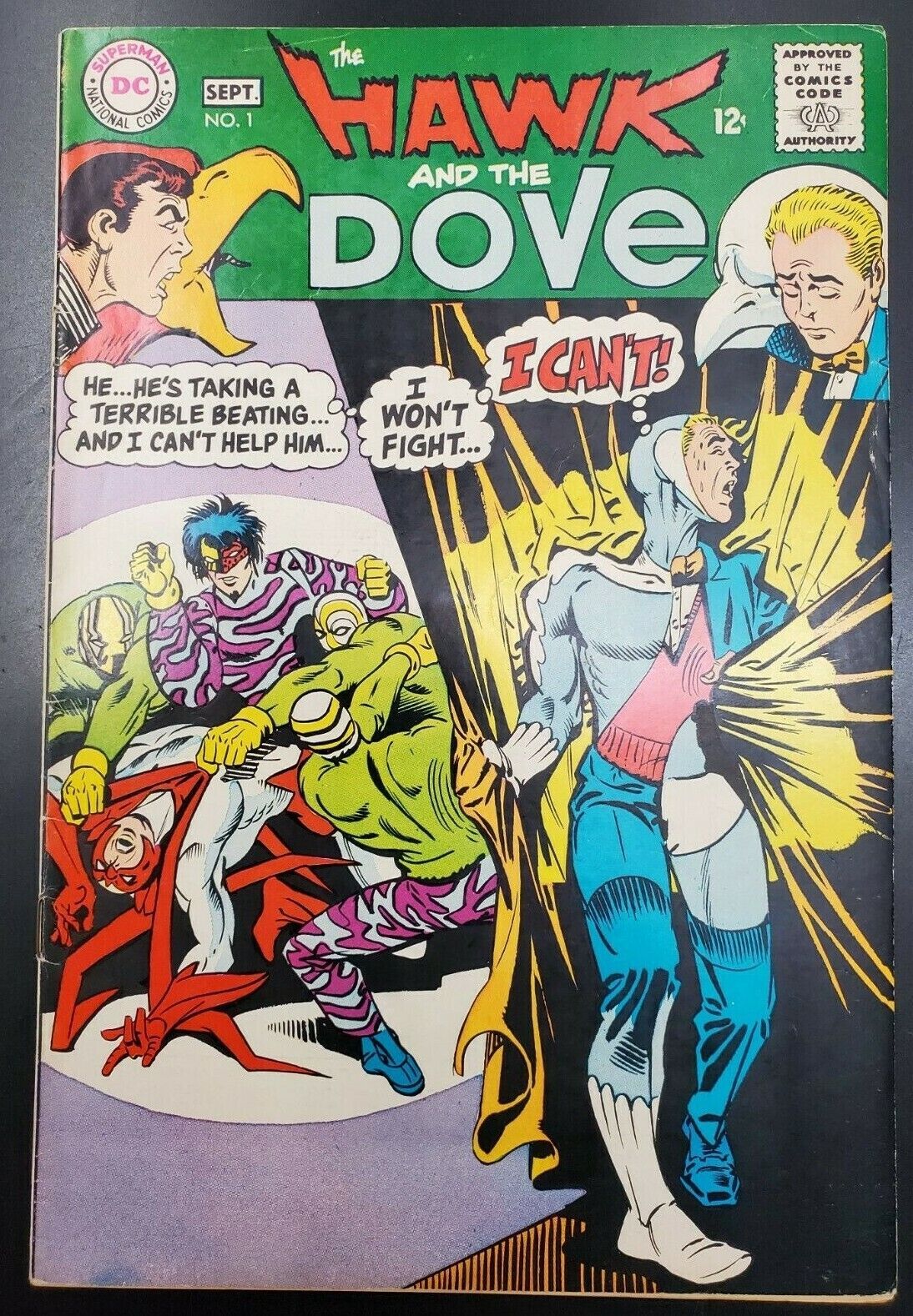 Hawk and the Dove #1 (1968) F+ (6.5) Steve Ditko Cover & ART ~~Kg ...