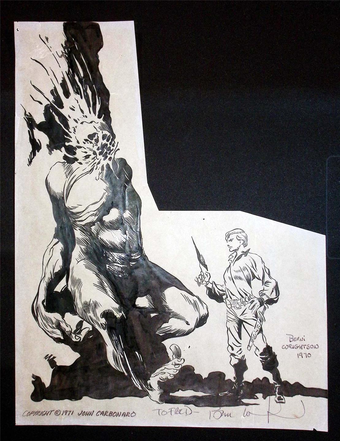 Classic 1970 Bernie Wrightson Original Art 1971 Phase #1 fanzine signed ...