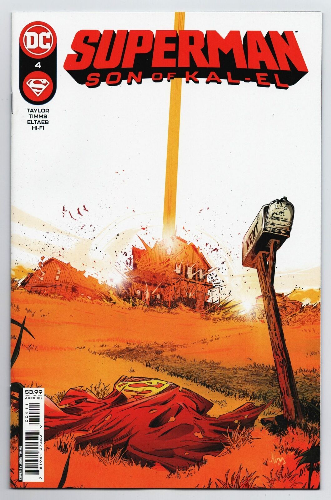Superman Son Of Kal El 4 Cvr A Timms 1st Printing Dc 2021 Nm