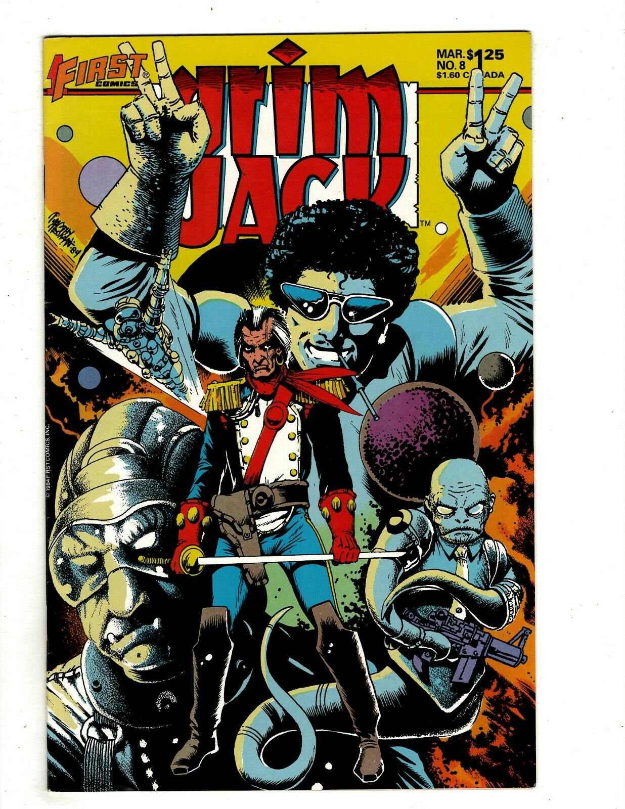 16 Grim Jack First Comics # 5 6 7 8 9 10 11 12 13 14 15 16 17 18 19 20 ...