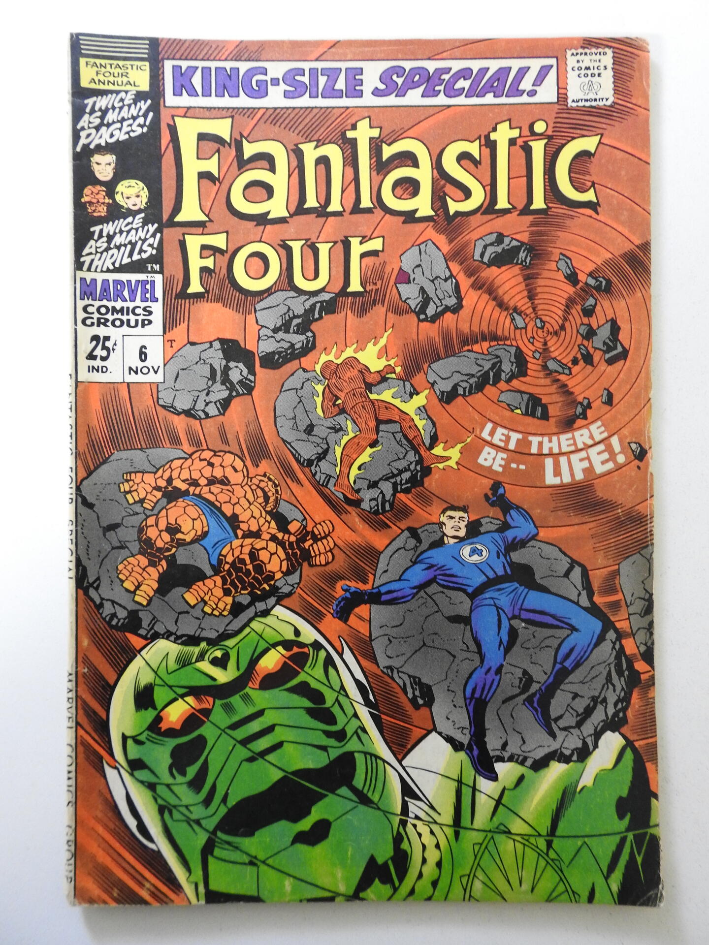 Fantastic Four Annual #6 (1968) FN Condition! 1st appearance of ...