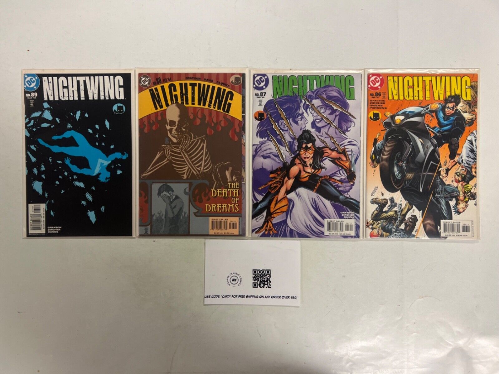 4 Nightwing DC Comic Books # 86 87 88 89 Batman Superman Wonder Woman ...