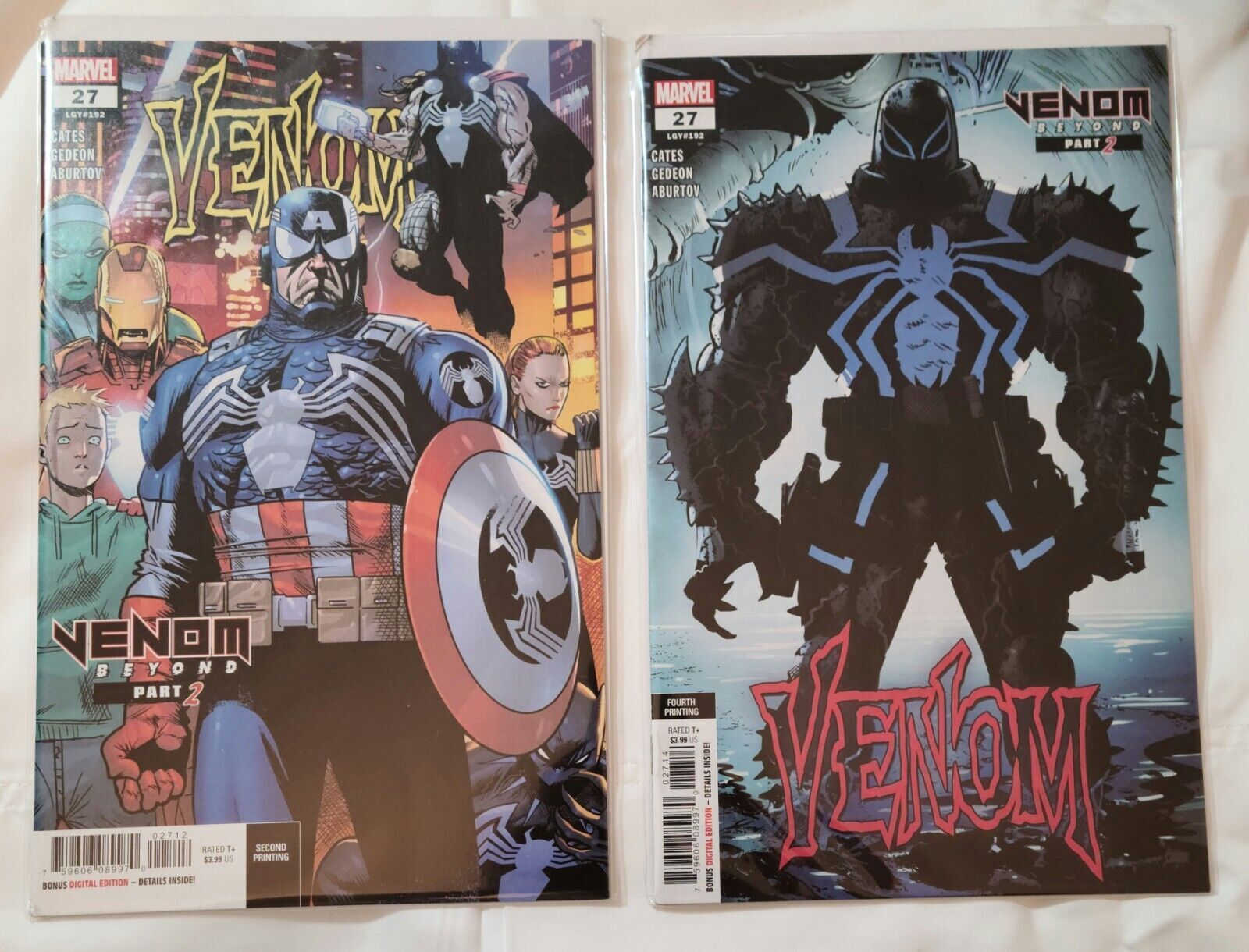 Venom Comic Lot of 8, Vol. 4, #1, 24, 26, 27 (2 Variants) 29 (2 ...