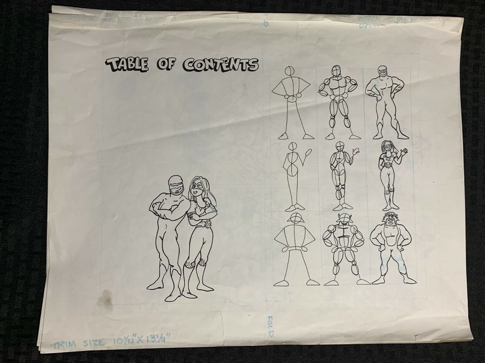 HOW TO DRAW COMICS Original Comic Art Pages 17x14" LOT of 8 VG+ 4.5 ...