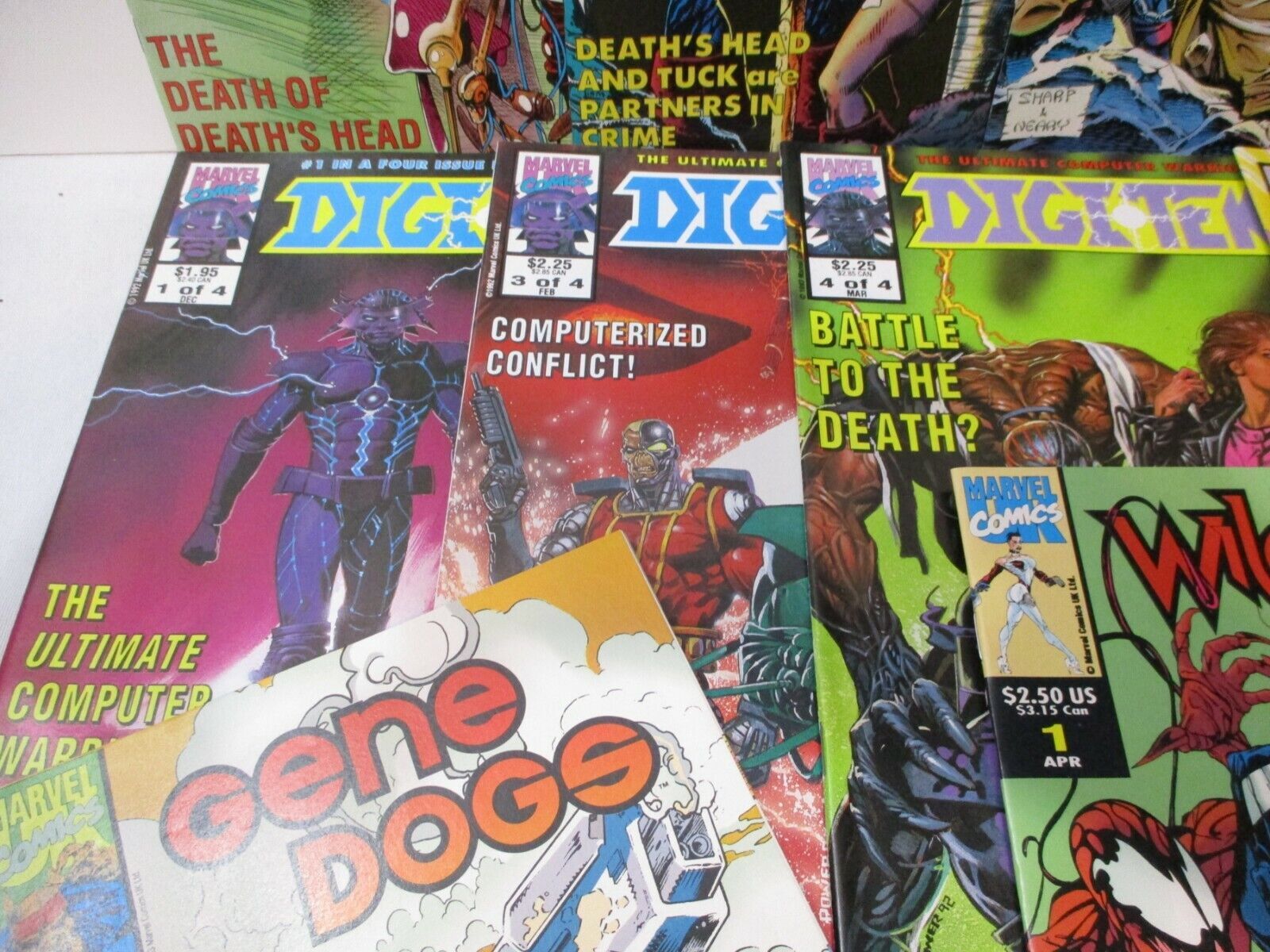 Death's Head, Digitek, Battle Tide & More Marvel UK Lot - Marvel Comics ...