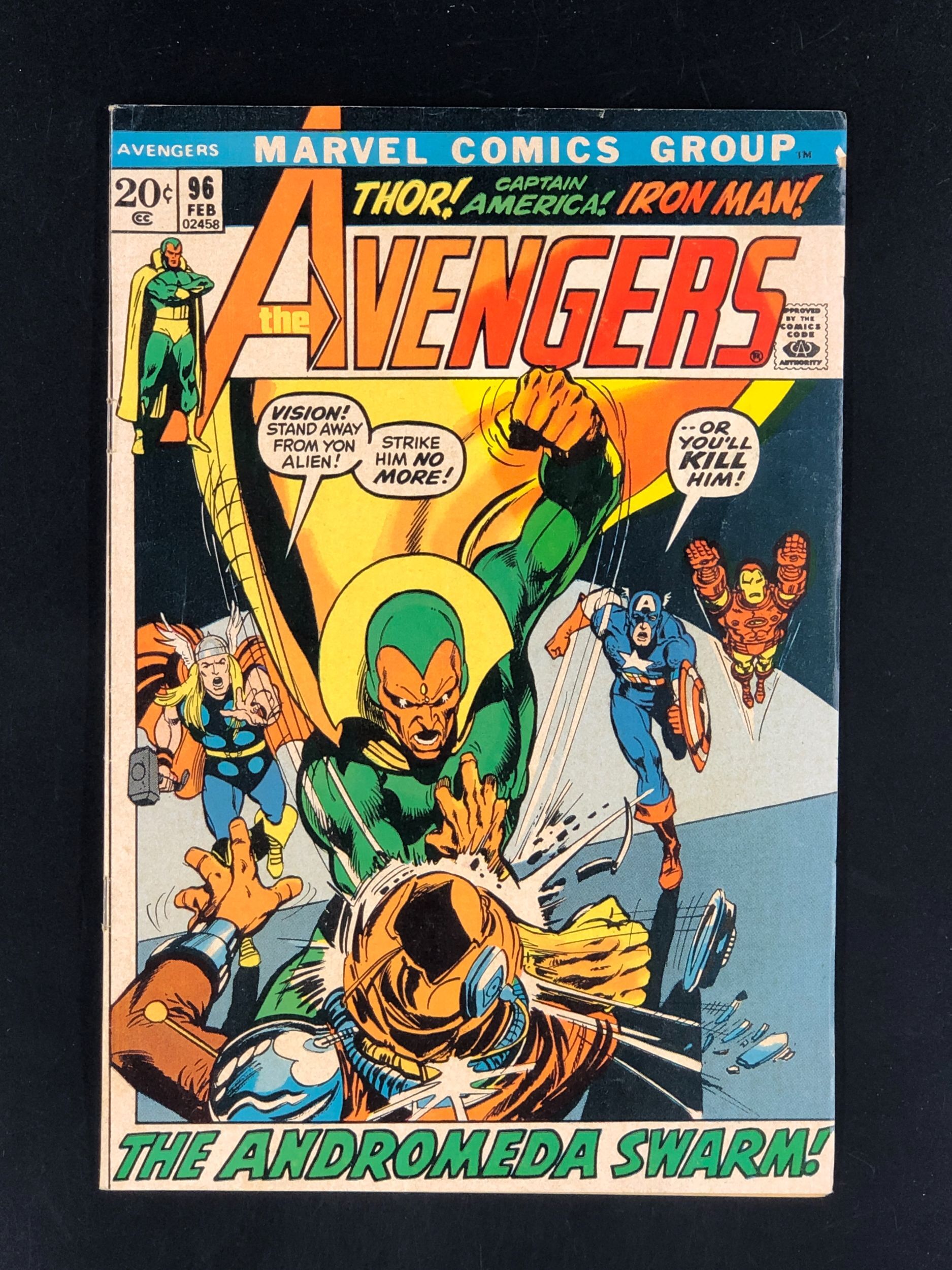 The Avengers #96 (1972) VG+ Neal Adams Art | Comic Books - Bronze Age, Marvel, Captain Marvel ...
