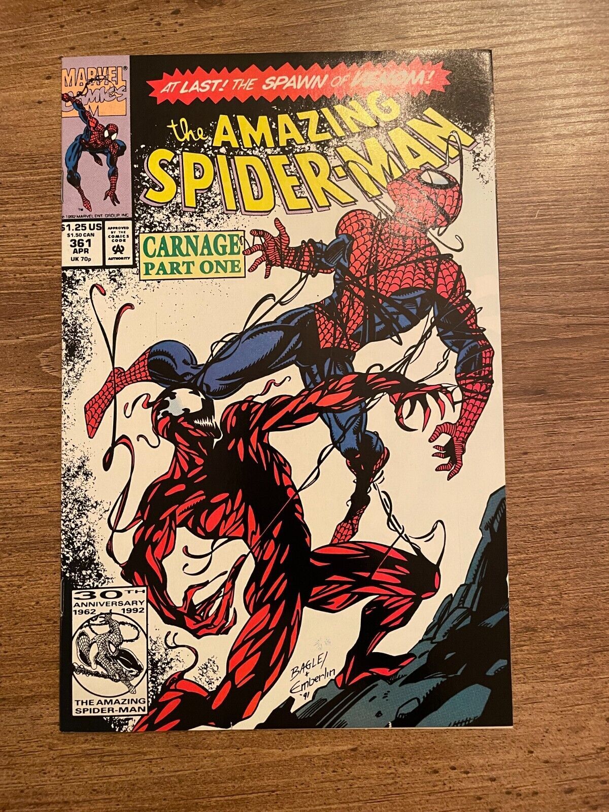 Amazing Spider-Man # 361 NM Marvel Comic Book Goblin Venom Carnage May ...