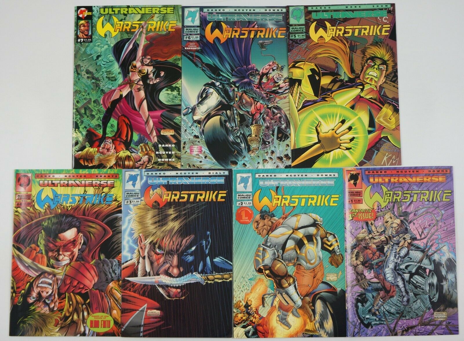 Warstrike #1-7 VF/NM complete series - malibu ultraverse - mantra ...