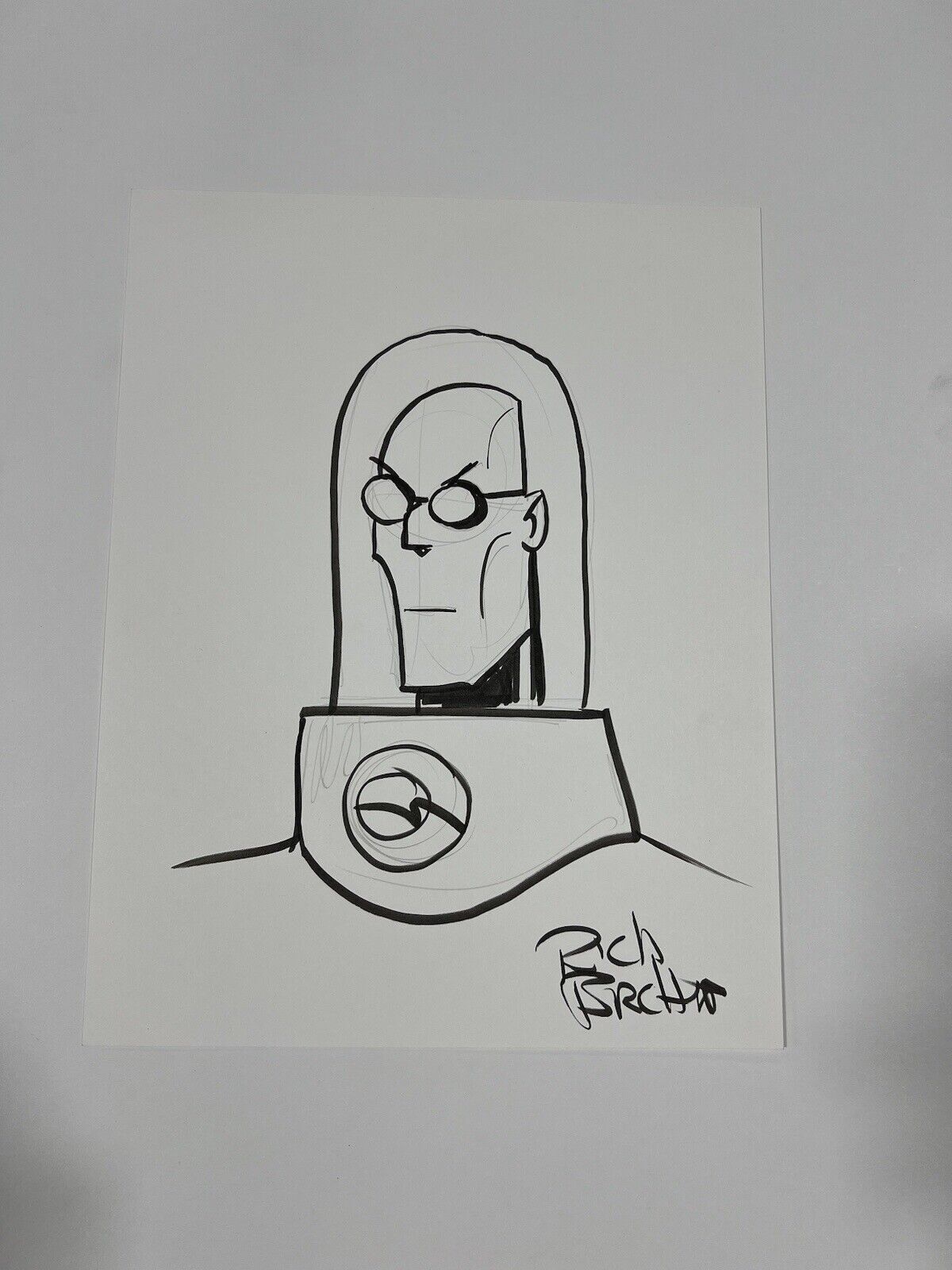 Rick Burchett Original Art Sketch Of Mr. Freeze Batman Animated 8.5x11 ...