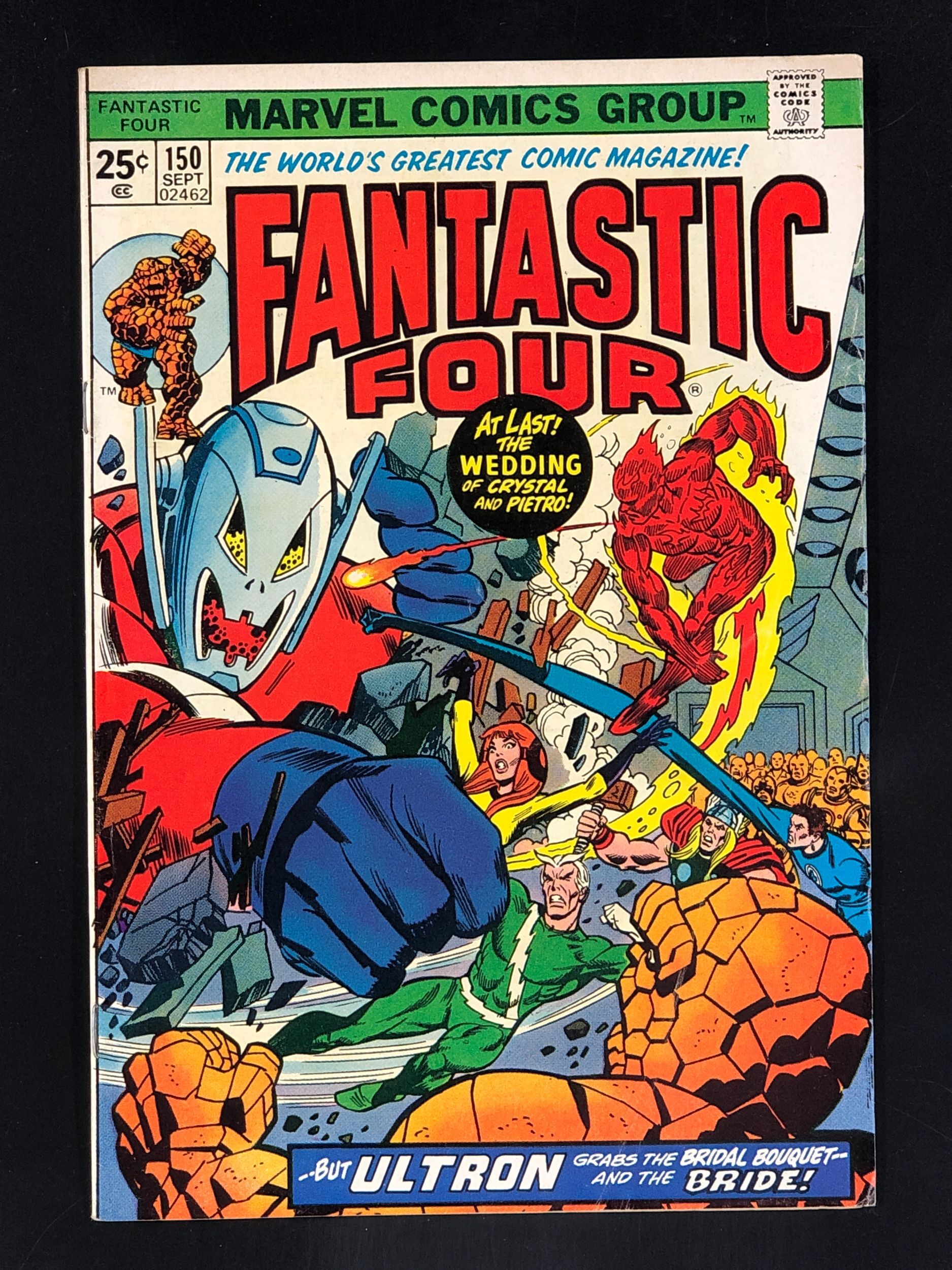 Fantastic Four #150 (1974) Marriage of Quicksilver & Crystal | Comic ...