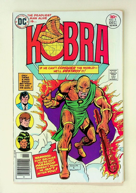 Kobra No. 5 (Nov-Dec 1976, DC) - Fine | Comic Books - Bronze Age, DC ...