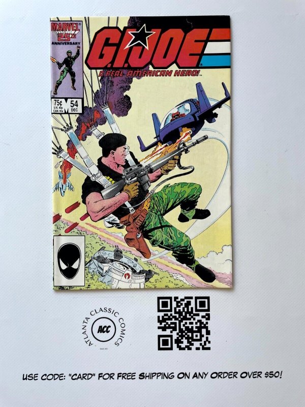 G.I. Joe # 54 NM- Marvel Comic Book Duke Destro Cobra Snake Eyes ...