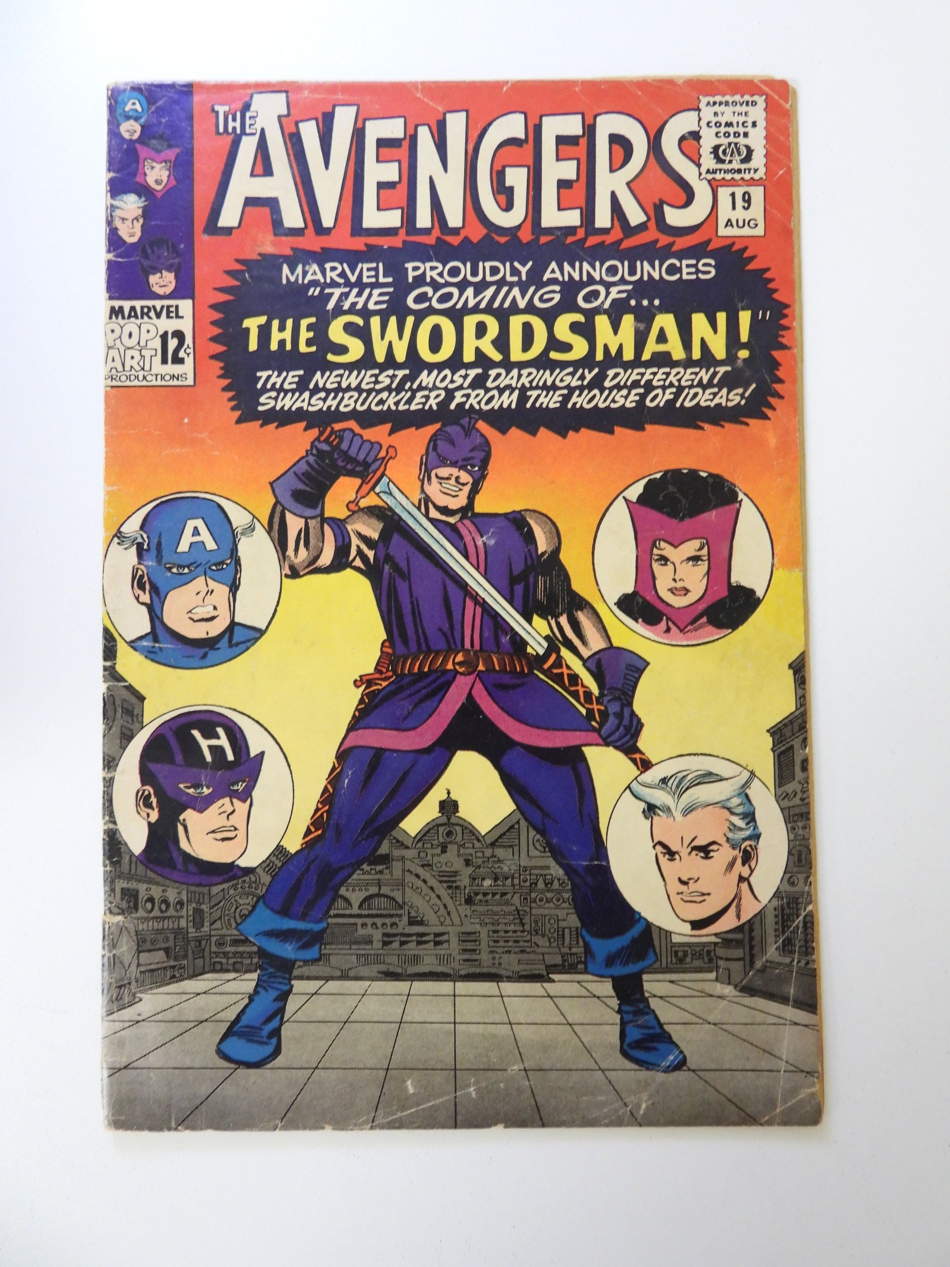 The Avengers #19 1st appearance of The Swordsman VG- condition | Comic ...
