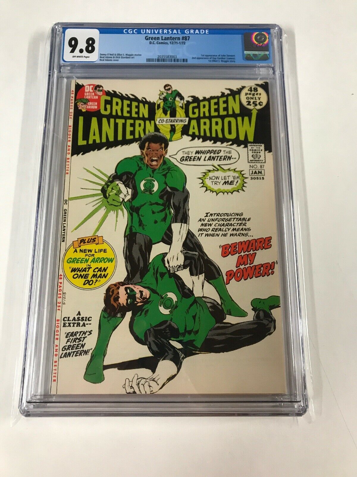 Green Lantern 87 Cgc 9.8 1st John Stewart RARE! Dc Comics Only 1 Online ...