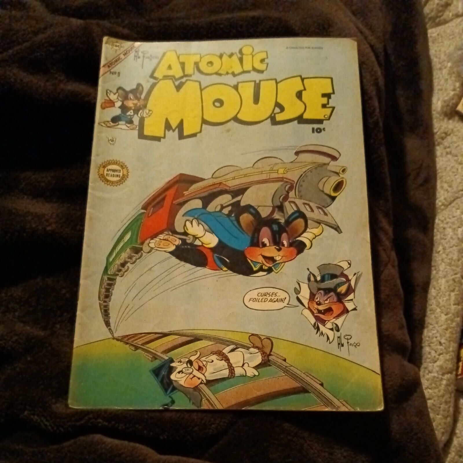 Atomic Mouse #9 1954-Charlton Funny Animal comics Golden age precode ...