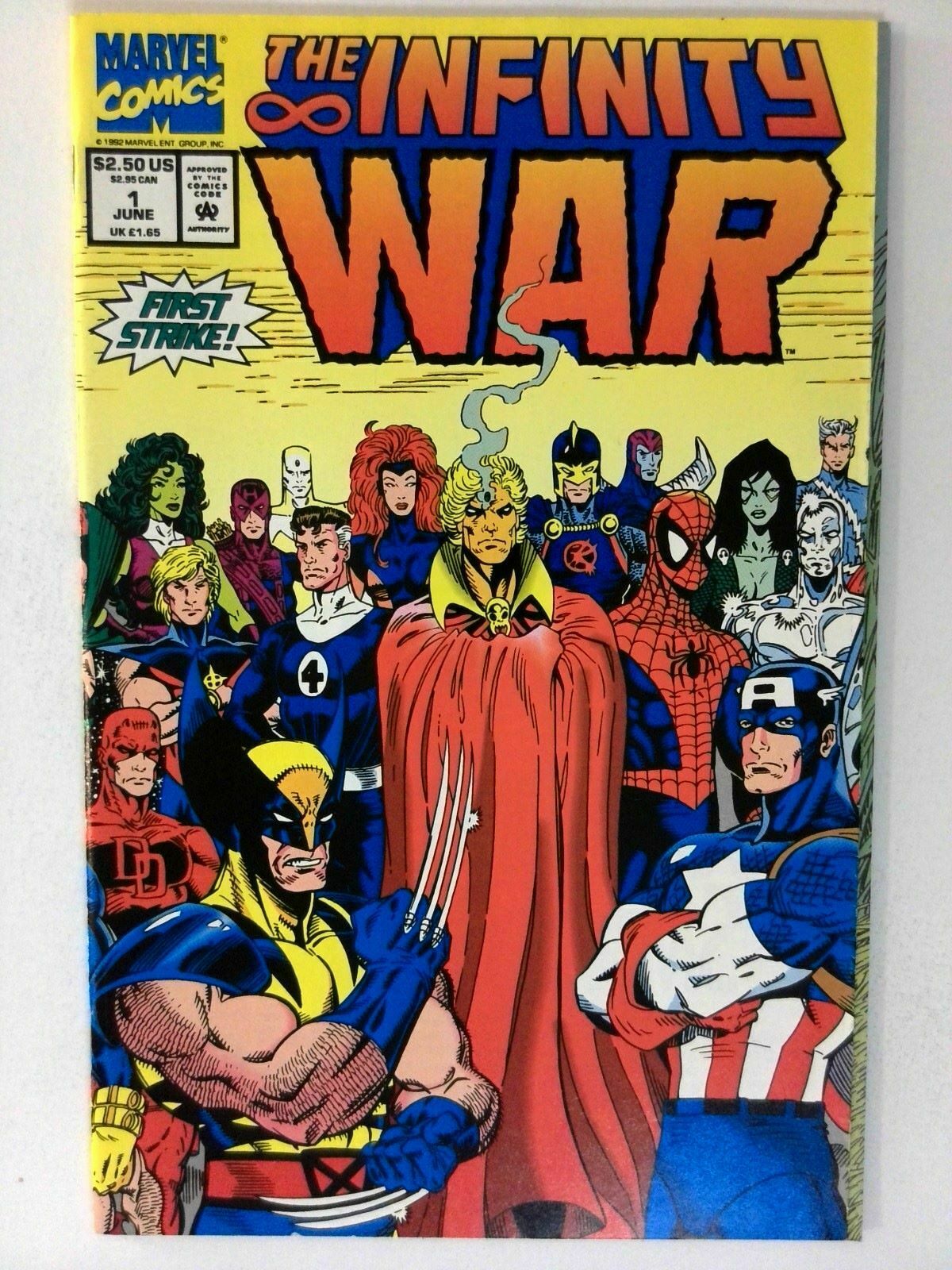The Infinity War #1 1992 NM- Marvel Comic Spiderman, Wolverine,Thanos ...