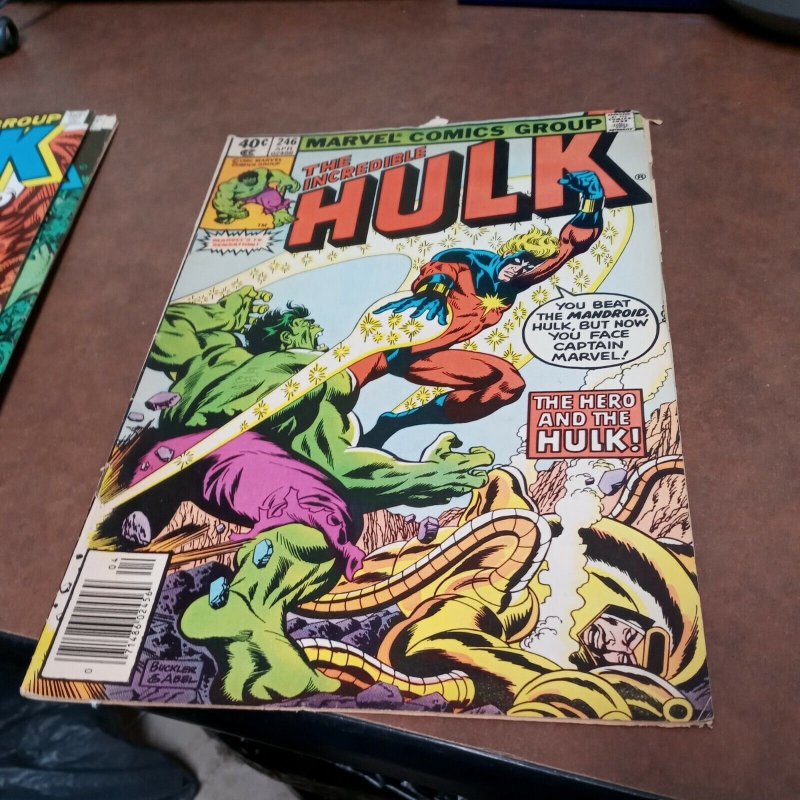 Incredible Hulk 8 Issue Bronze Age Comics Lot Run Set Marvel Collection ...