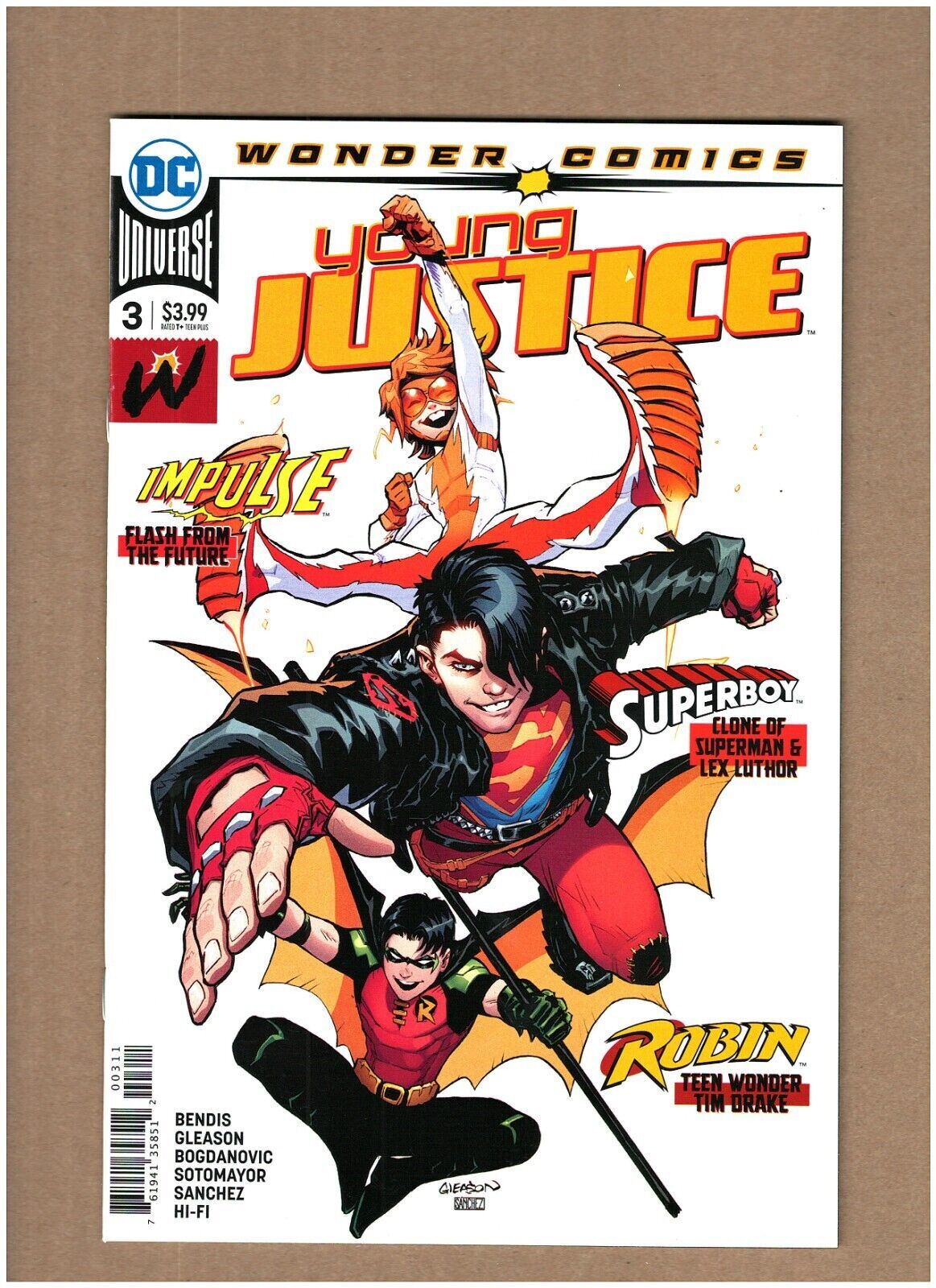 Young Justice #3 DC Comics 2019 Superboy Robin Impulse Wonder Girl NM ...