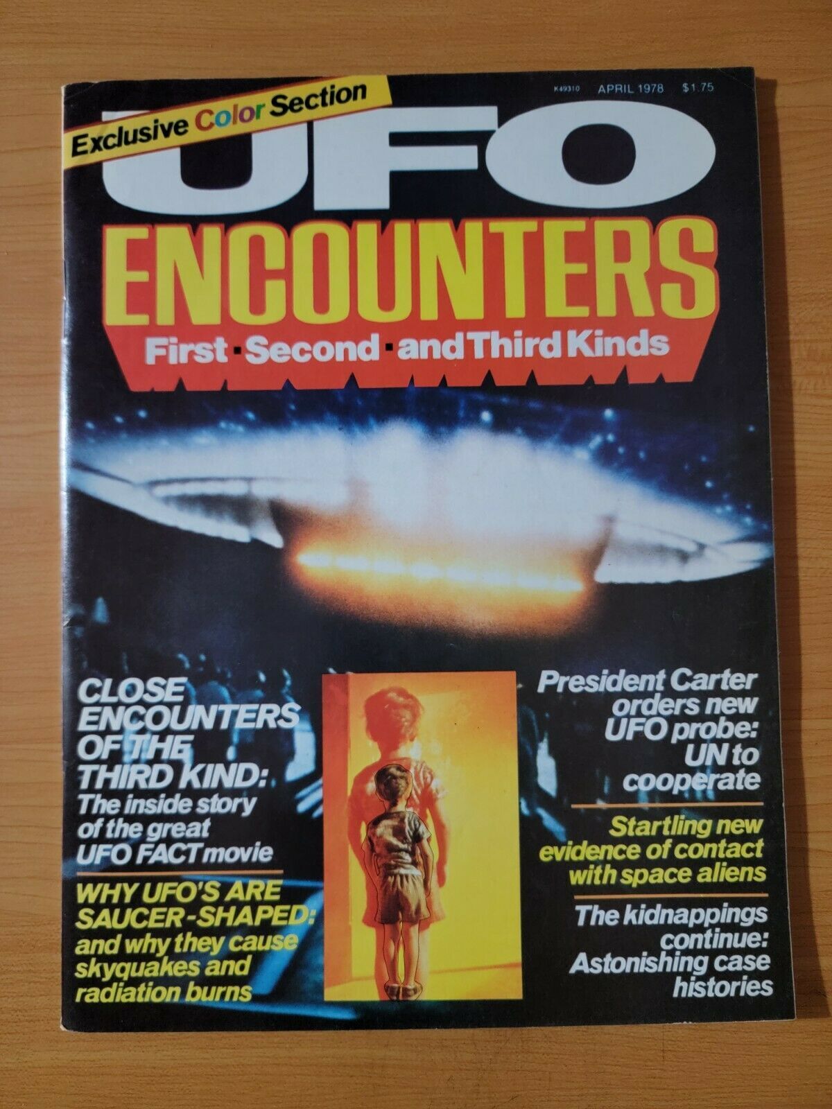 UFO Encounters Magazine #1 ~ VERY FINE - NEAR MINT NM ~ April 1978 ...