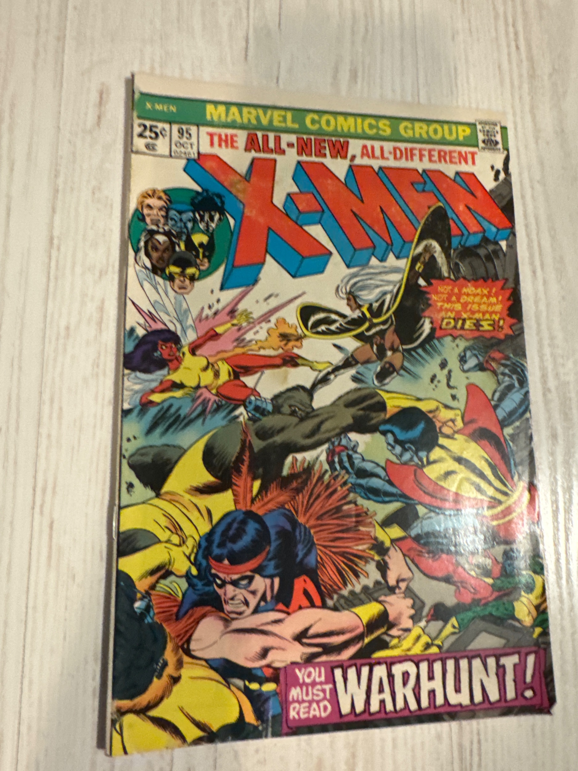 The X-Men #95 (1975)death of thunderbird mid grade cover waer | Comic ...