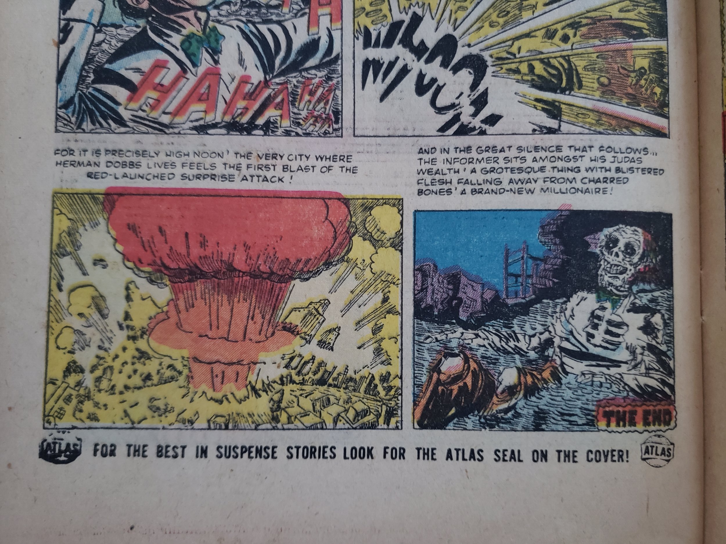 Mystery Tales 6 Pre Code Golden Age Horror Stan Lee Story Atomic Bomb ...