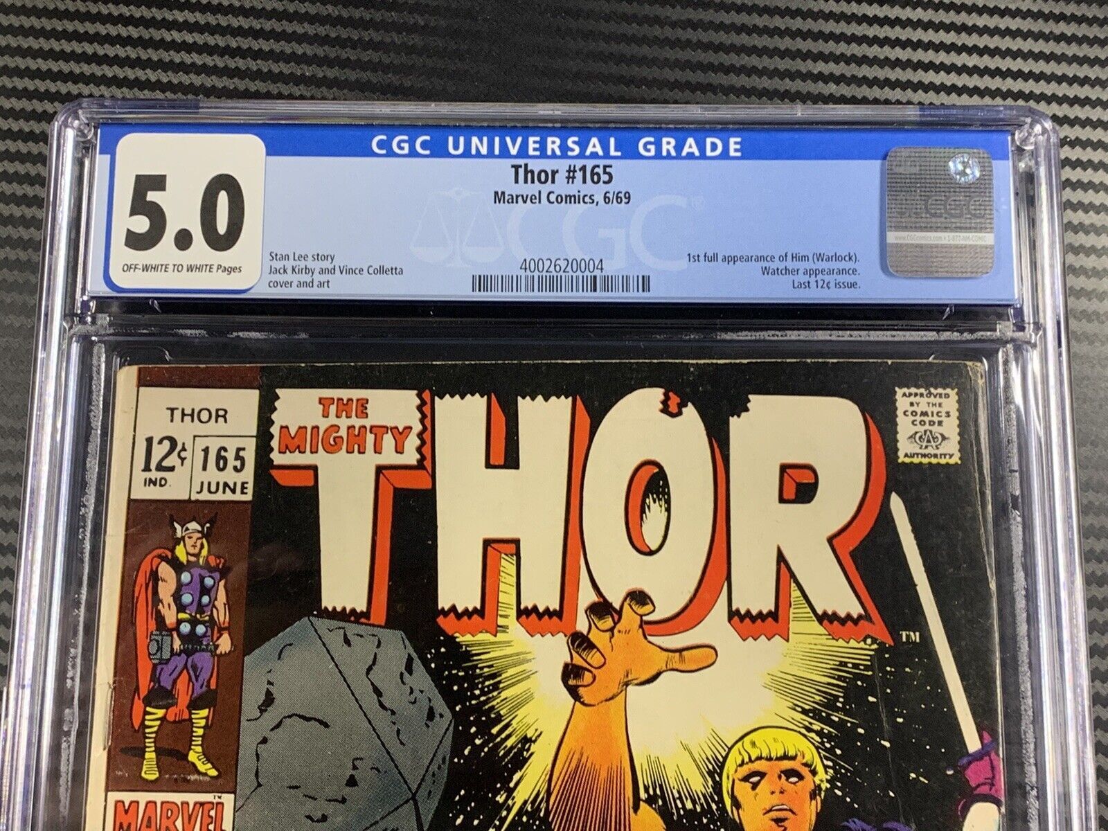 Thor #165 CGC 5.0 1st appearance of Adam Warlock Him MCU GotG Movie ...