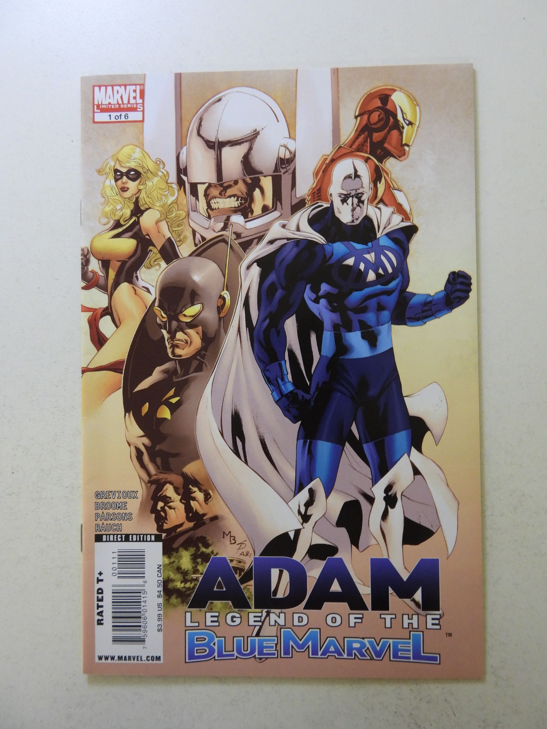 Adam: Legend of the Blue Marvel #1 (2009) 1st App of the Blue Marvel VF ...