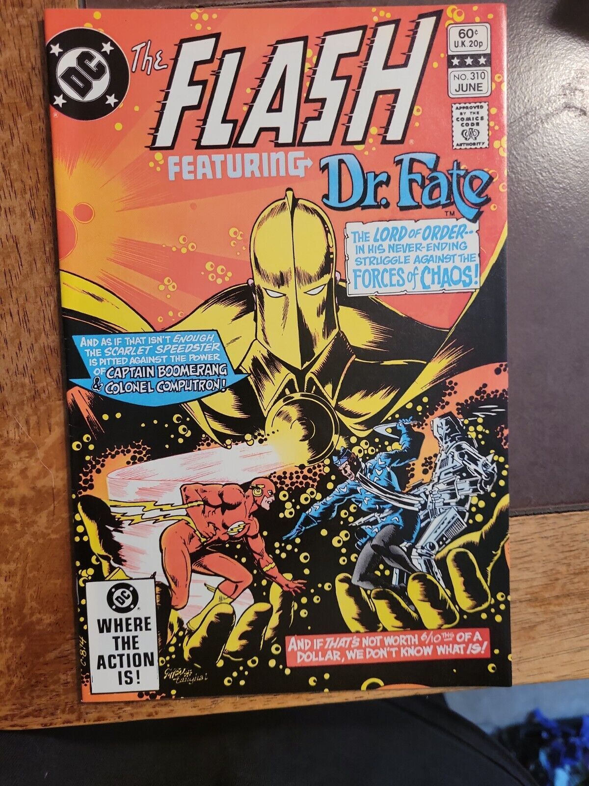 Flash 310 Colonel Computron Dr. Fate of the Justice Society! Nm 1982 DC ...
