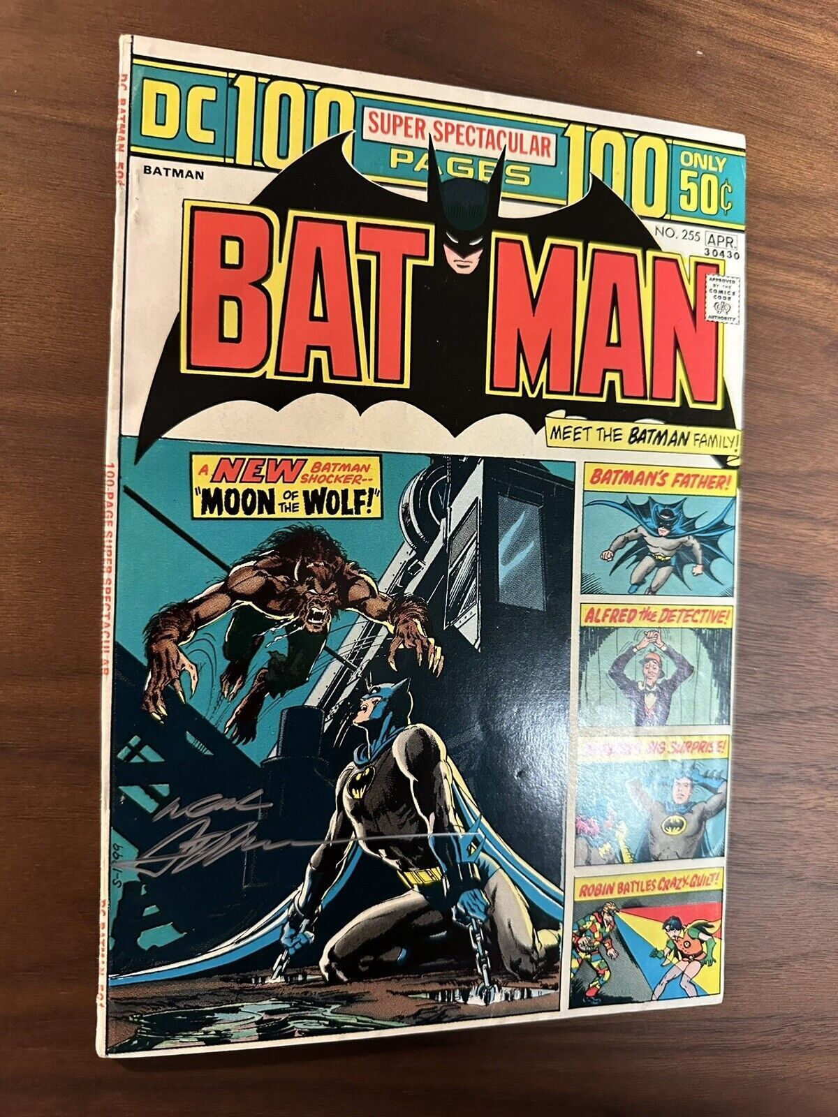 Batman #255 FN/VF Signed By Neal Adams. 1st App. Anthony Lupus (DC 1974 ...