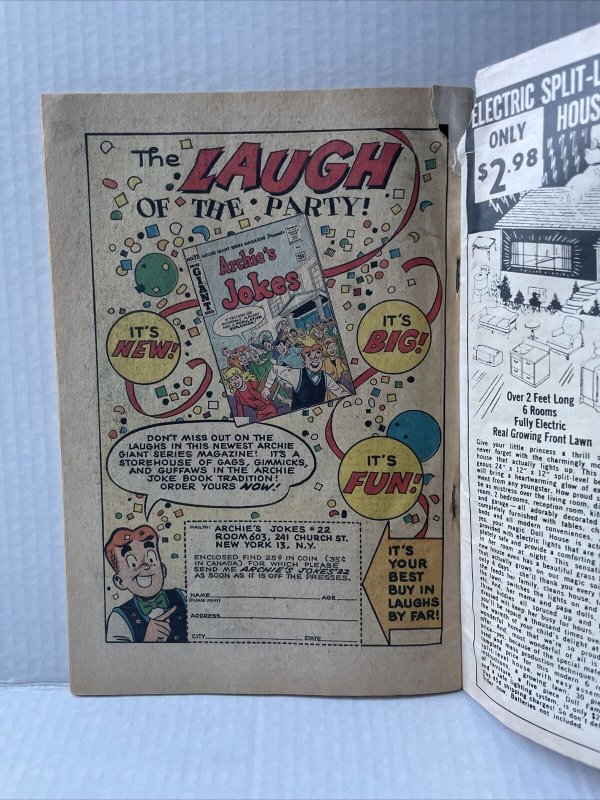 Archie’s Giant Series #23 Betty And Veronica Summer Fun 1963 | Comic ...