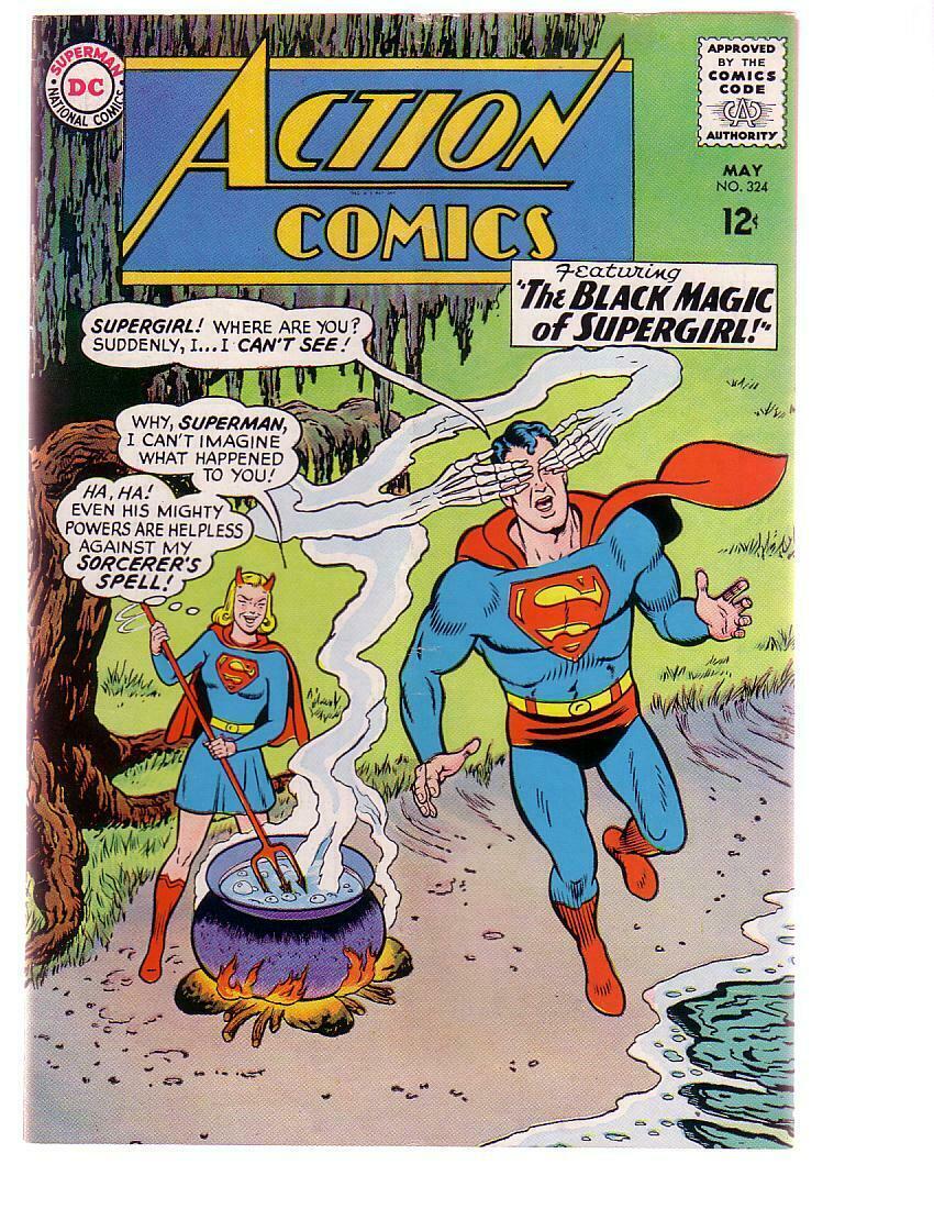 Action Comics #324 1965-Superman-Black Magic Cover VG | Comic Books ...