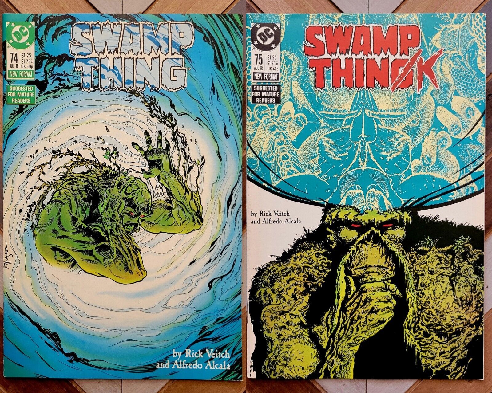 Swamp Thing #74-75 NM- (DC 1988) Ft. Abby Veitch Art Kaluta Cover the ...