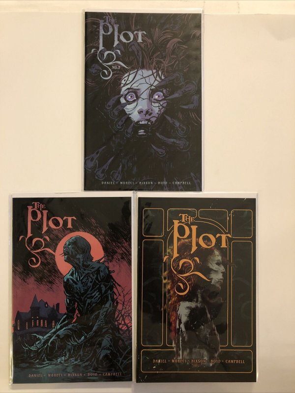 The Plot #1 + #1 Cover C Tim Daniel Variant + #2 Lot Of 3 Comic Books ...