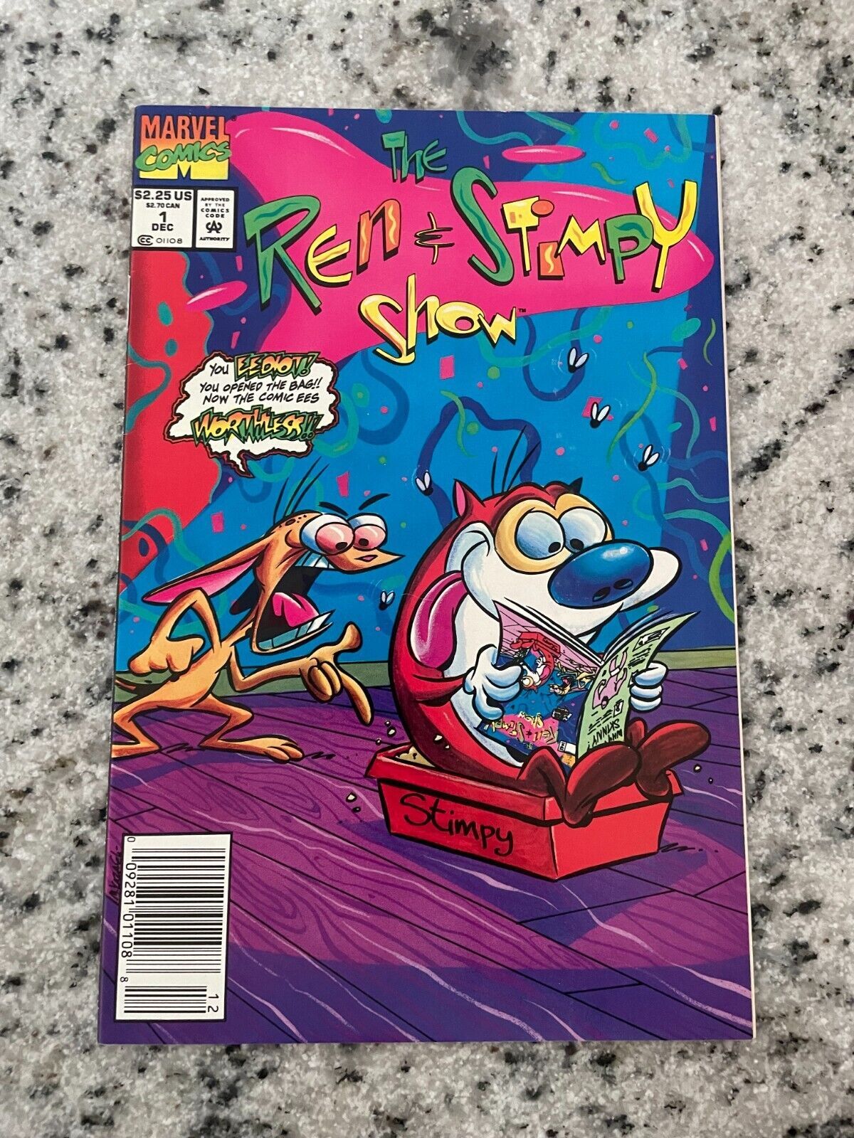 Ren & Stimpy Show # 1 NM Marvel Comic Book TV Nickelodeon Cartoon 5 ...