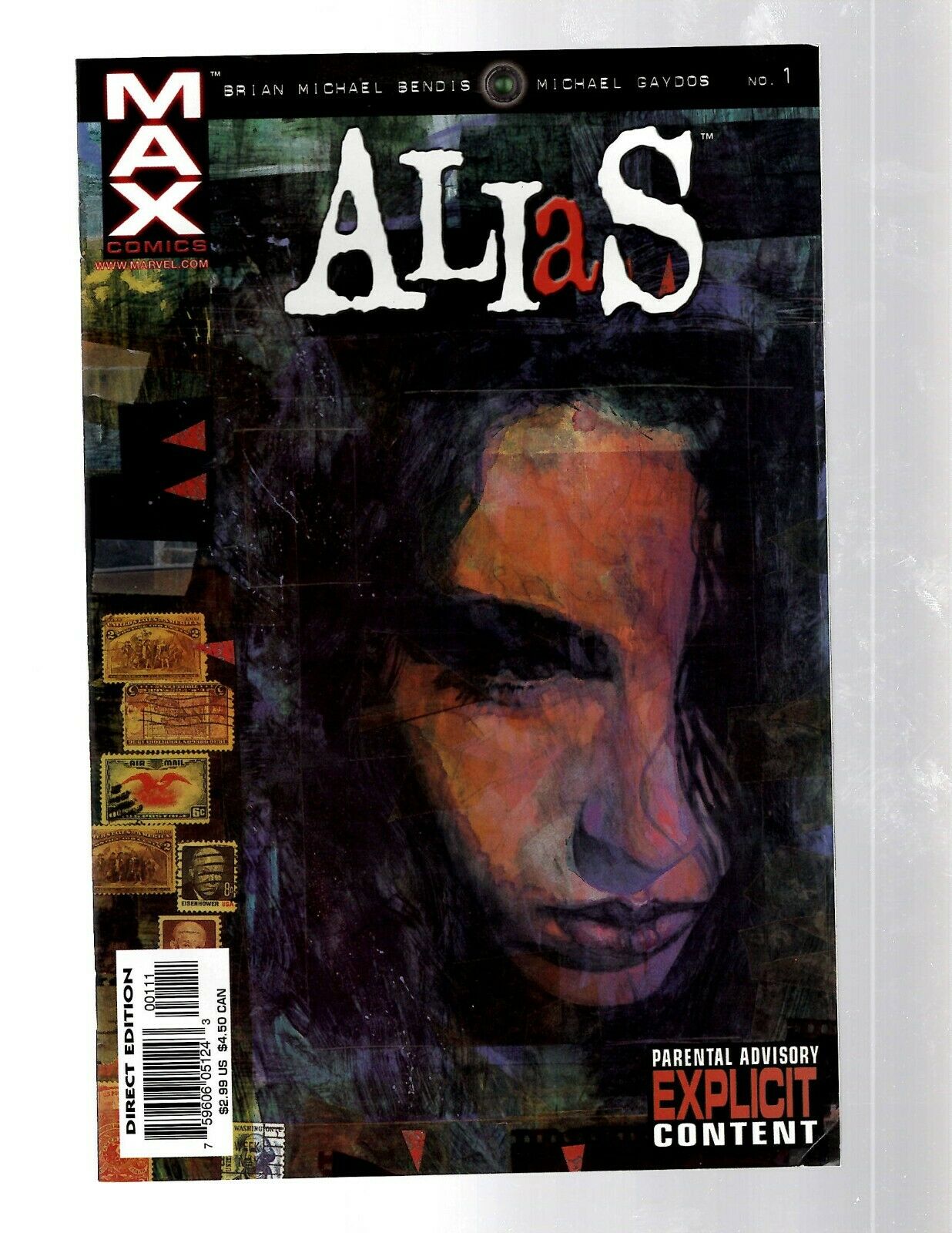 Alias # 1 VF Marvel Comic Book Jessica Jones 1st Appearance Brian ...
