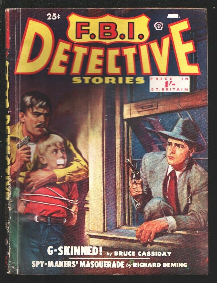 F.B.I. Detective Stories 1950-Kidnap cover-Mystery & crime pulp thrills ...