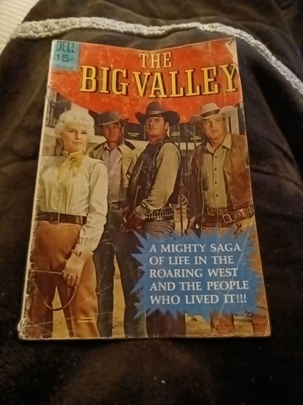 The BIG VALLEY #6 Dell comics 1966, Lee Majors, Barbara Stanwyck, Peter ...