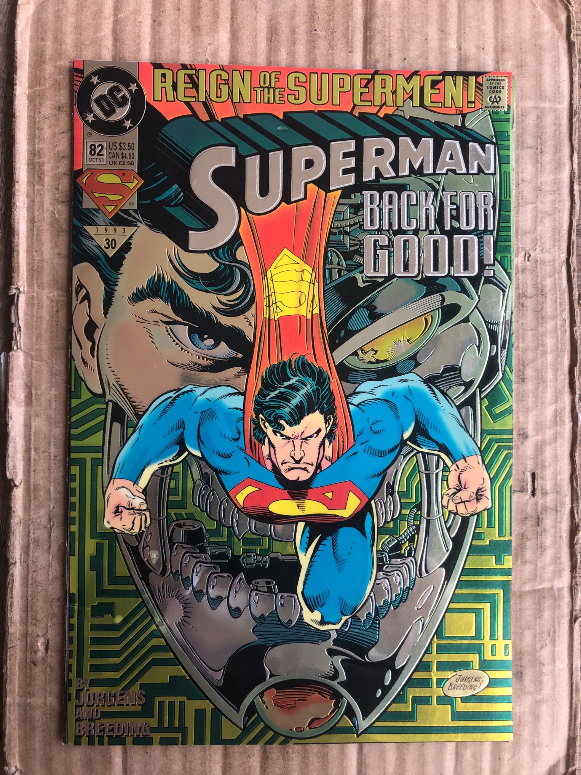 Superman #82 Chromium Cover (1993) | Comic Books - Modern Age, DC ...