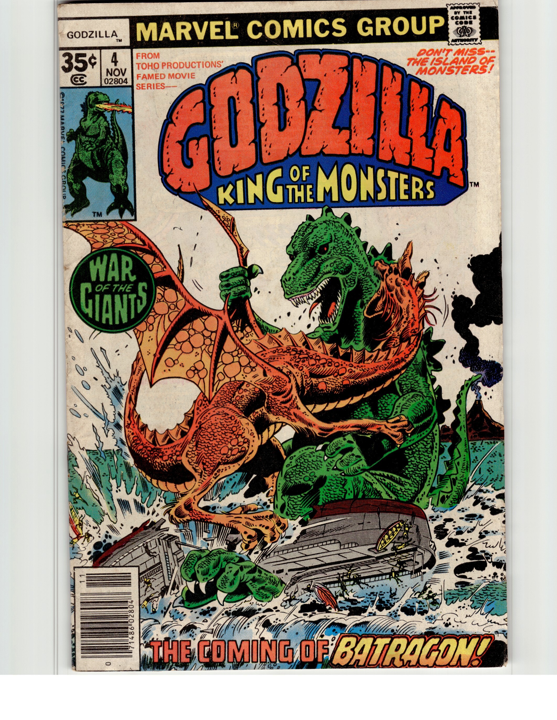 Godzilla #4 (1977) Godzilla | Comic Books - Bronze Age, Marvel ...