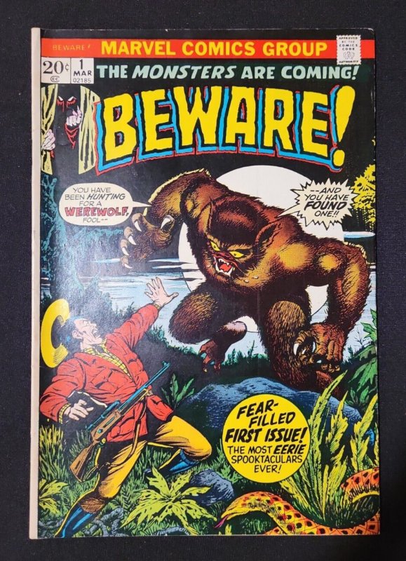 Beware #1 Volume 1 Marvel 1973 Marvel Comics | Comic Books - Bronze Age ...