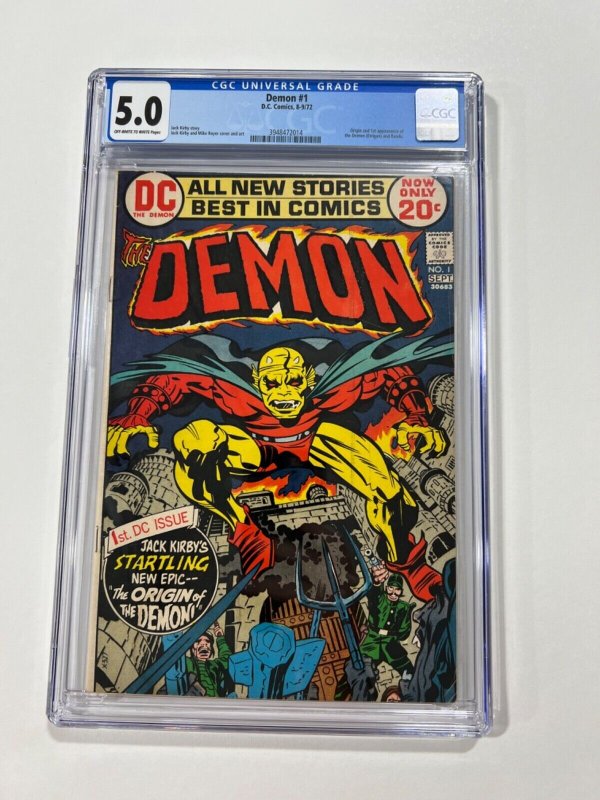 Demon 1 CGC 5.0 OW/W Pages DC Comics 1972 | Comic Books - Bronze Age ...