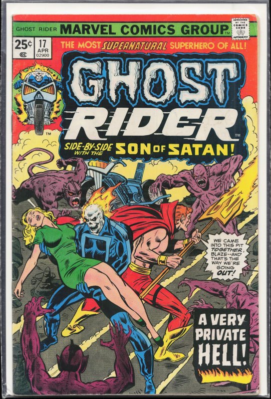 Ghost Rider #17 30-Cent Cover (1976) Ghost Rider | Comic Books - Bronze ...