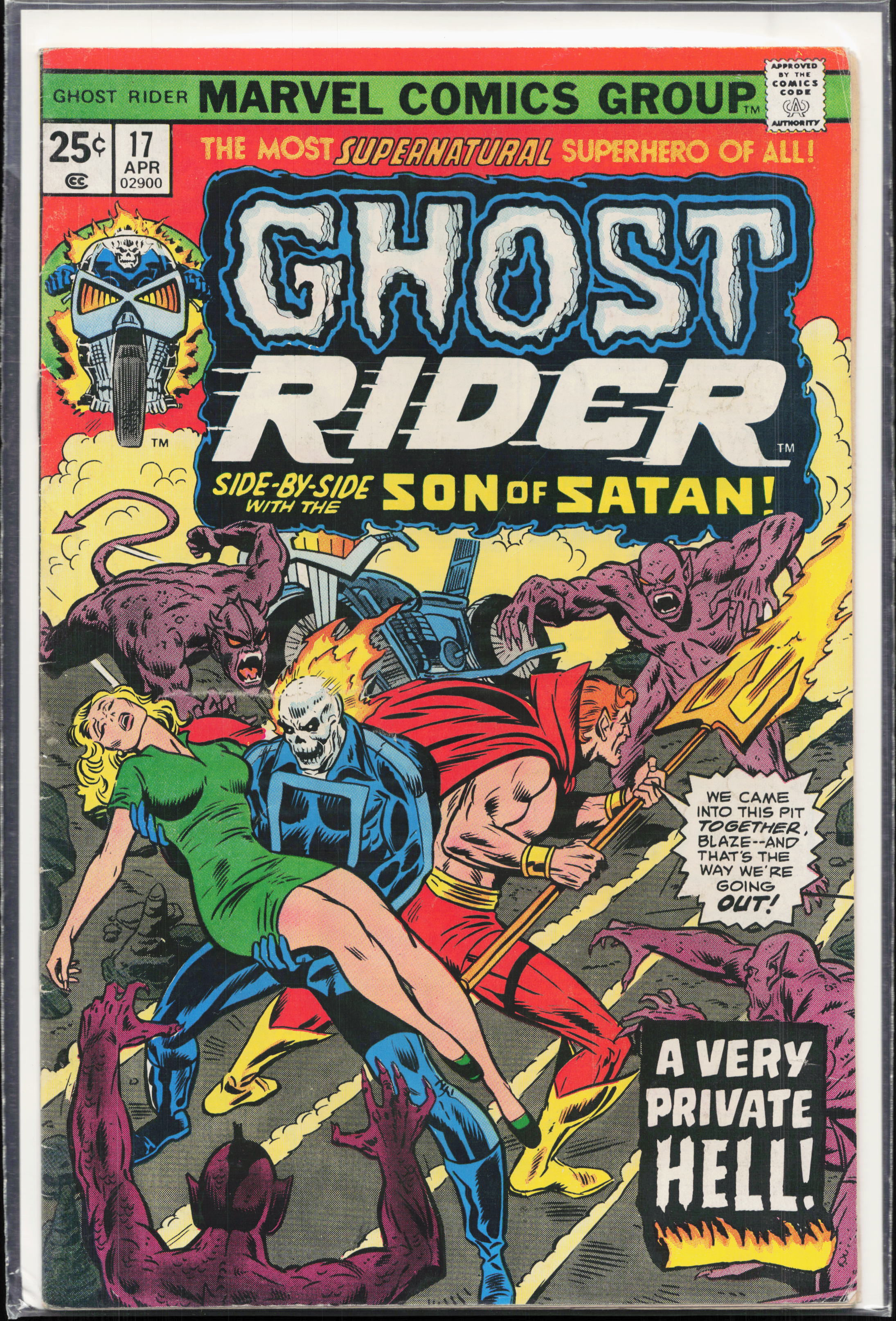 Ghost Rider #17 30-Cent Cover (1976) Ghost Rider | Comic Books - Bronze ...